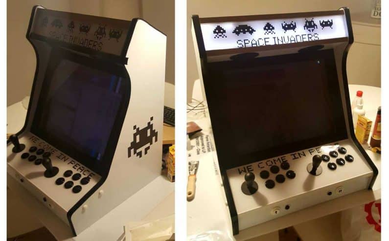 Custom 19 "Bartop For Space Invaders Arcade Console