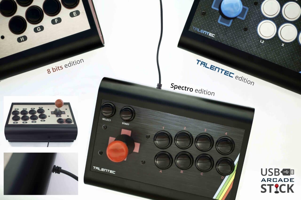 USB Arcade Stick PRO - 8 Bits Edition - TALENTEC