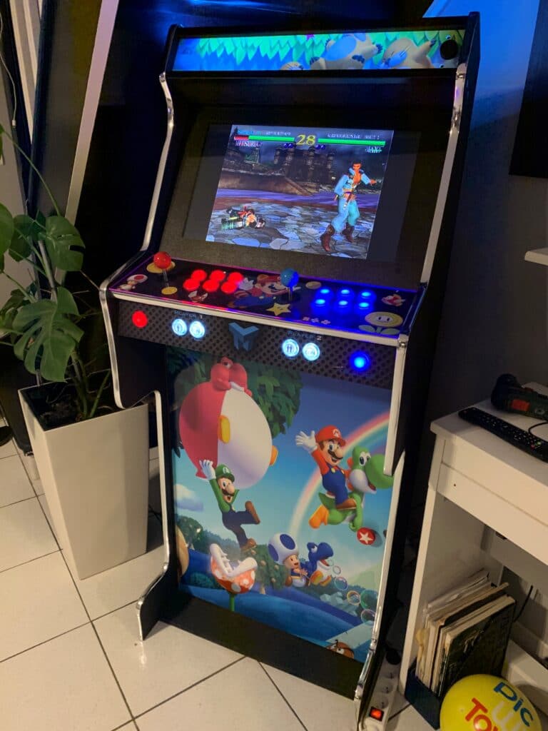 Bartop E Piedistallo Da 24 "con Design Super Mario Personalizzato TALENTEC